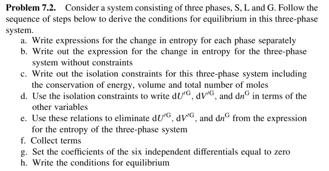 Solved Problem 7.2. Consider a system consisting of three | Chegg.com