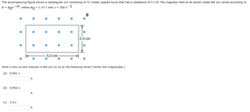 Solved The accompanying figure shows a rectangular coil | Chegg.com