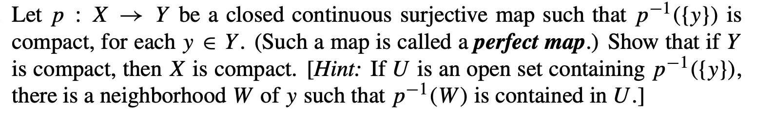 Solved Let p:x→Y ﻿be a closed continuous surjective map such | Chegg.com | Chegg.com