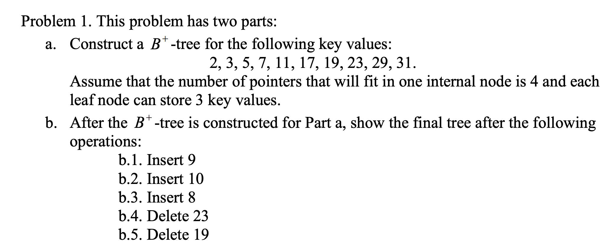 Solved Problem 1. This problem has two parts: a. Construct a | Chegg.com
