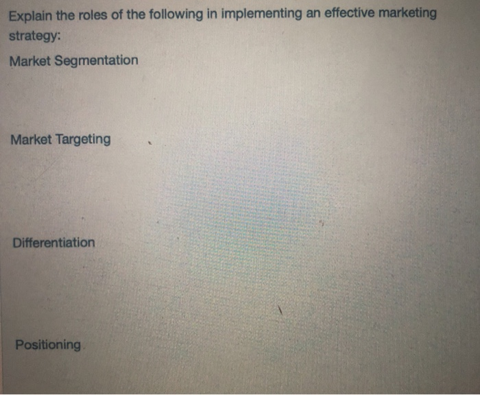 Solved Explain the roles of the following in implementing an | Chegg.com