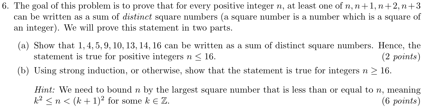 Solved The goal of this problem is to prove that for every | Chegg.com