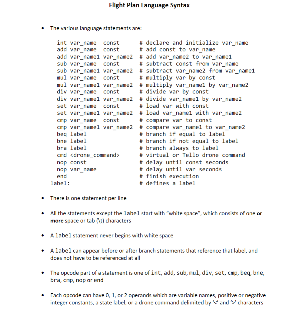 A state machine to parse FPL statements into tokens - | Chegg.com