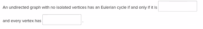 Solved An undirected graph with no isolated vertices has an | Chegg.com
