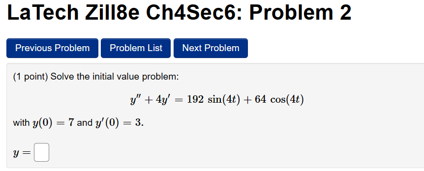Solved 1 ﻿point ﻿solve The Initial Value 2264