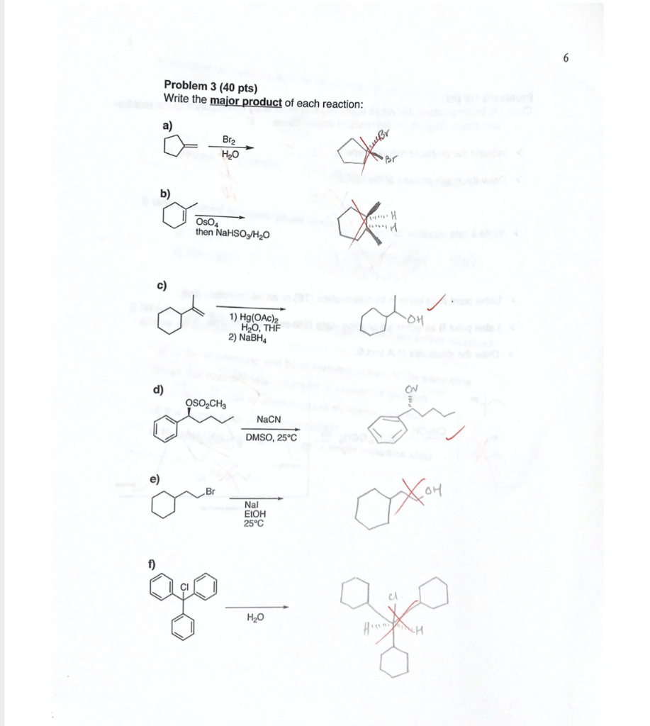 Solved Problem 1 (30 pts) a) Name the compound shown below: | Chegg.com