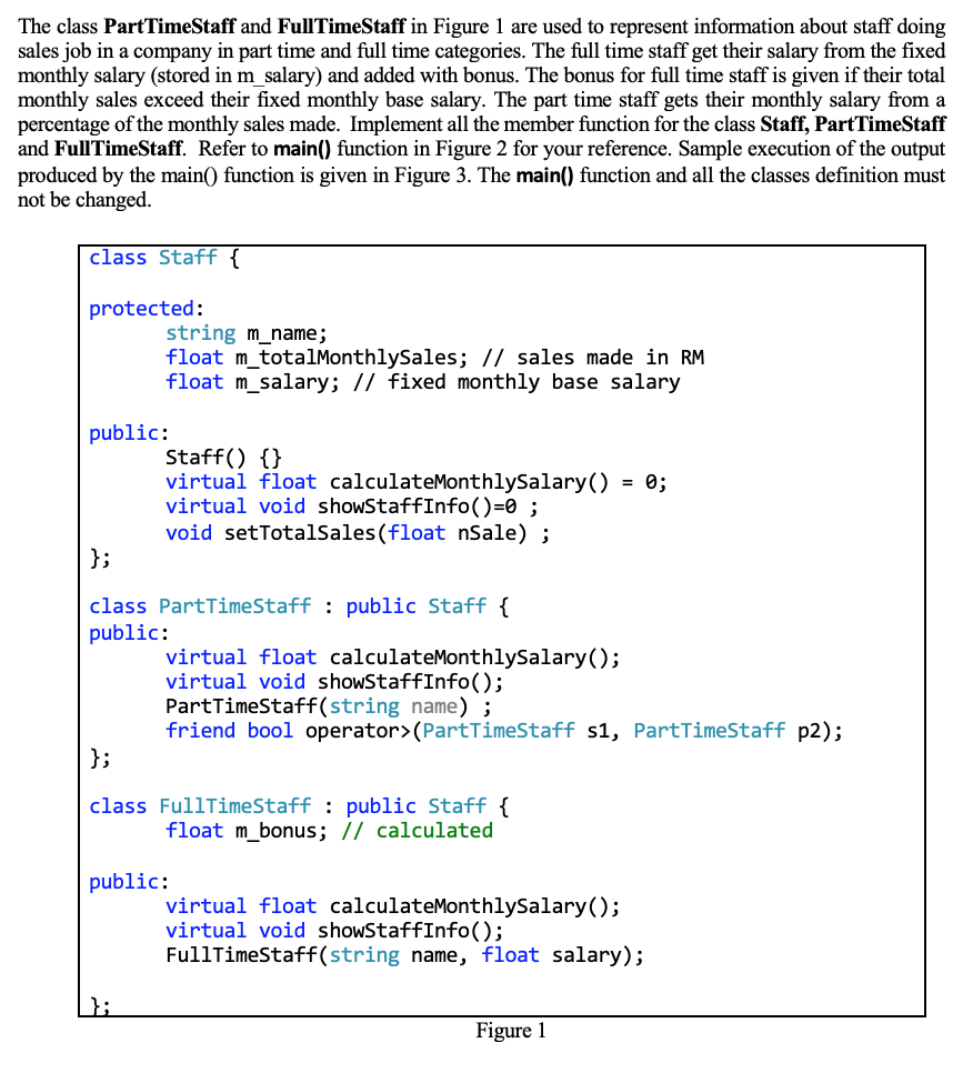 Solved Please complete the following code for the classes | Chegg.com