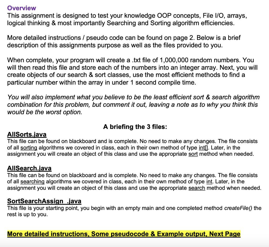 Solved Overview This assignment is designed to test your | Chegg.com