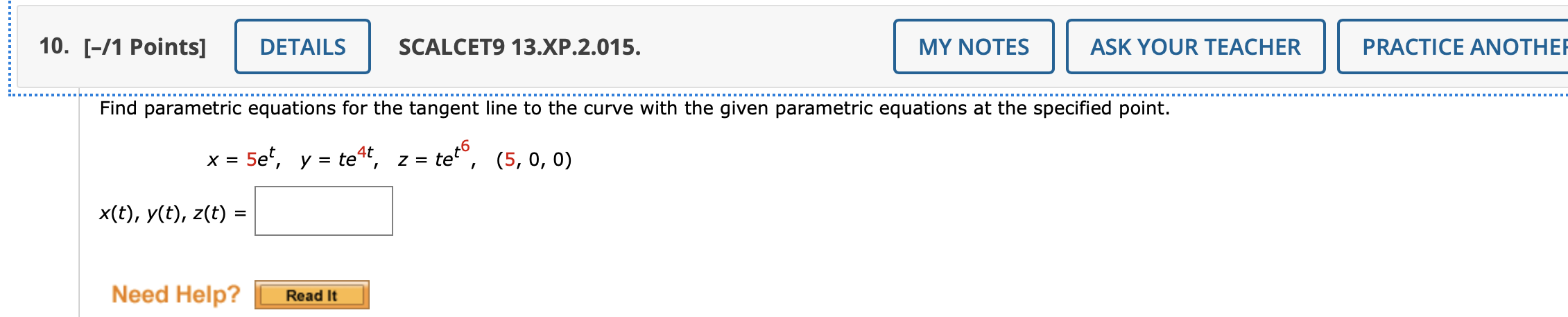 Solved 12. [-16 Points) DETAILS SCALCET9 13.4.001. MY NOTES | Chegg.com