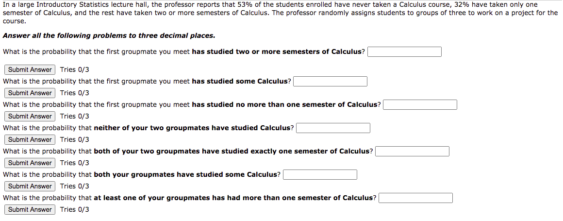 Solved In a large Introductory Statistics lecture hall, the | Chegg.com