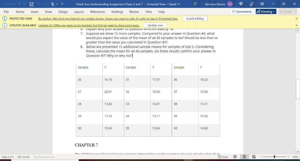 Solved Below are presented 15 additional sample means for | Chegg.com
