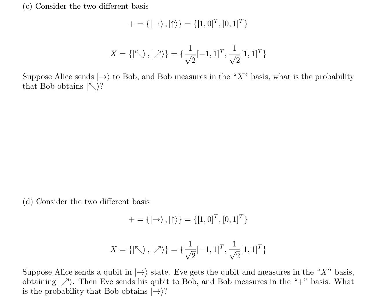 3 Quantum Cryptography A Consider The One Time Pad