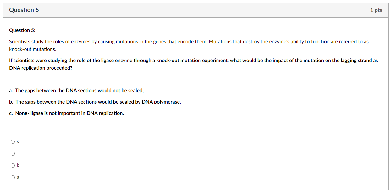 Solved knock-out mutations. If scientists were studying the | Chegg.com