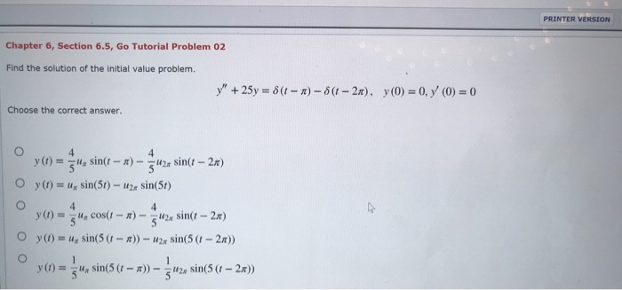 Solved PRINTER VERSION Chapter 6, Section 6.5, Go Tutorial | Chegg.com