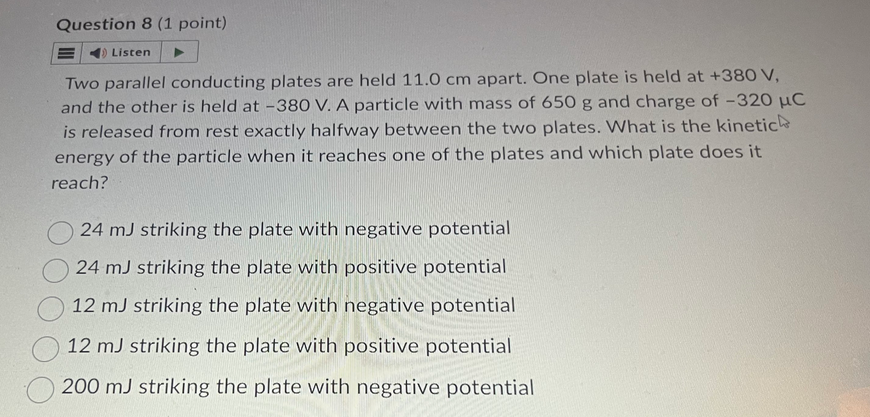 Solved Two parallel conducting plates are held 11.0 cm | Chegg.com