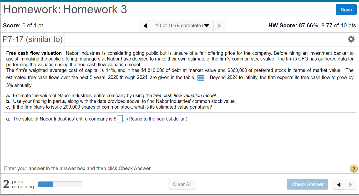Solved Homework Homework 3 Save Score 0 Of 1 Pt 10 Of 10