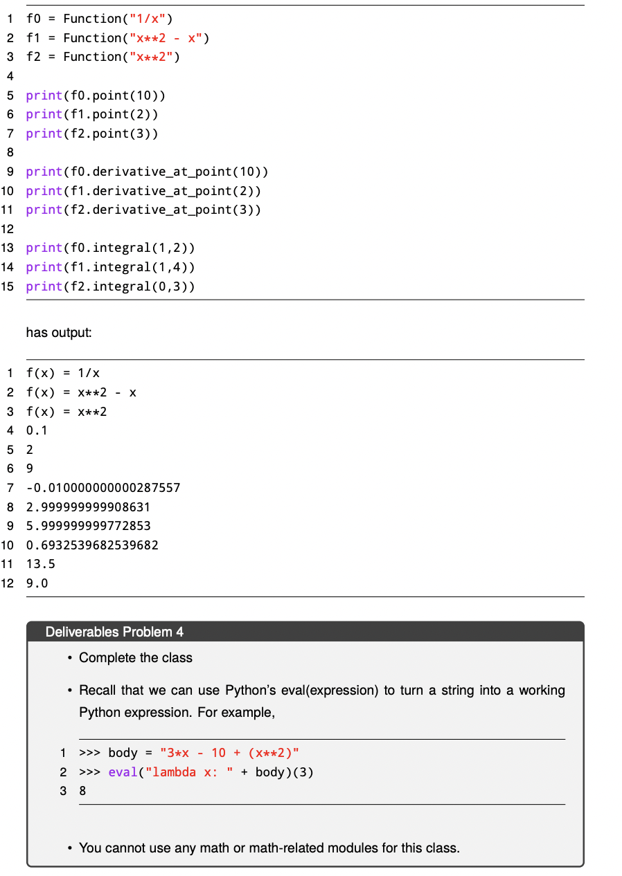 Solved Problem 4: Univariate Function Class In this problem | Chegg.com