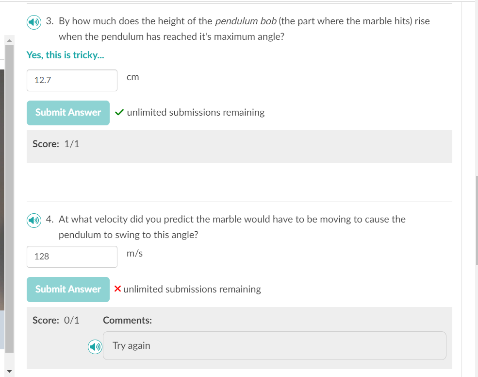 Part 1: Predict the Velocity of the Marble air. You | Chegg.com