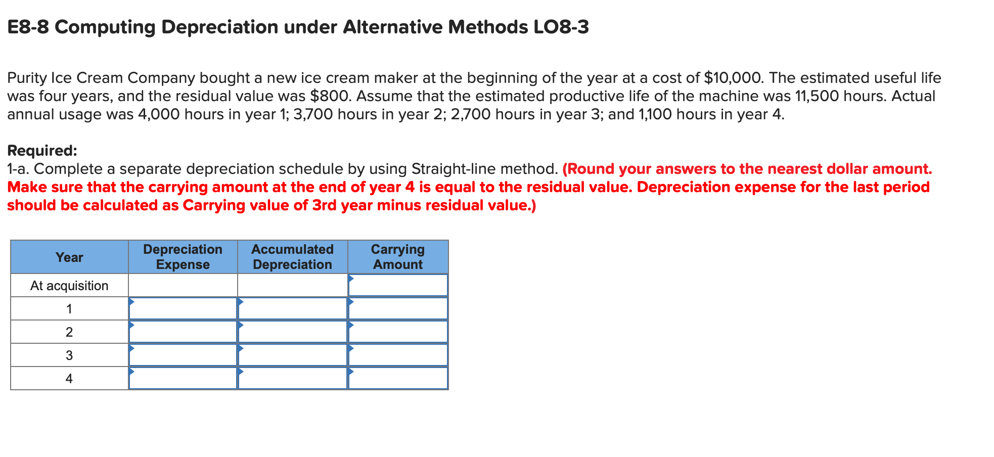 Solved E8-8 Computing Depreciation under Alternative Methods | Chegg.com