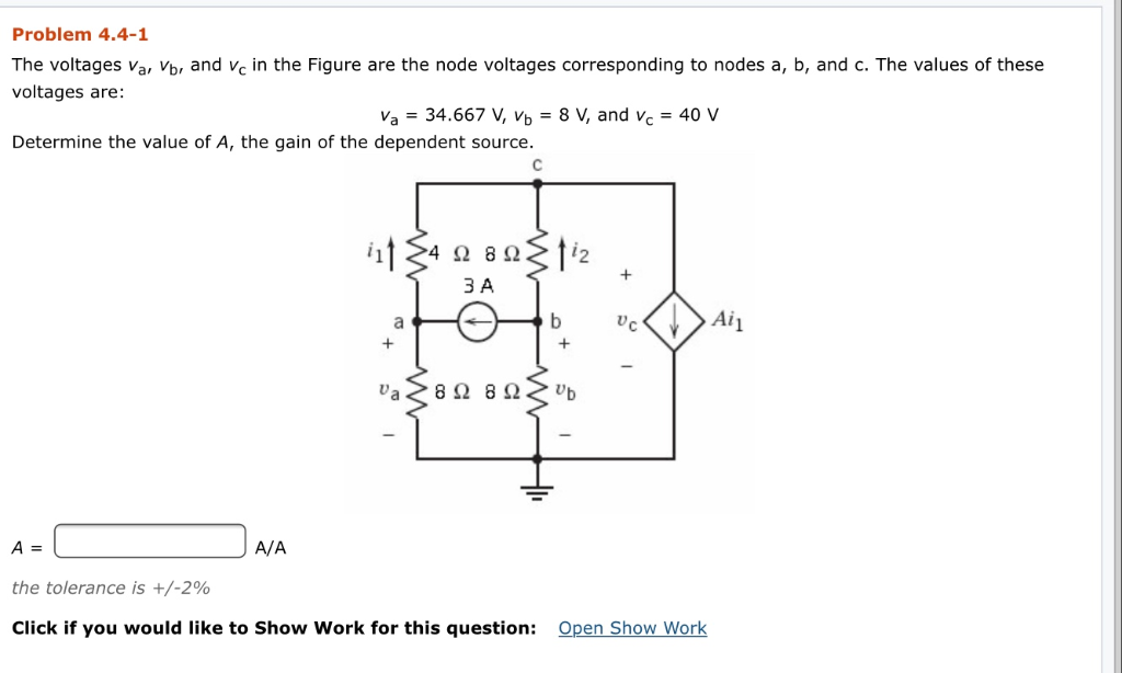 Solved Problem 4.4-1 The voltages va, Vb, and vc in the | Chegg.com