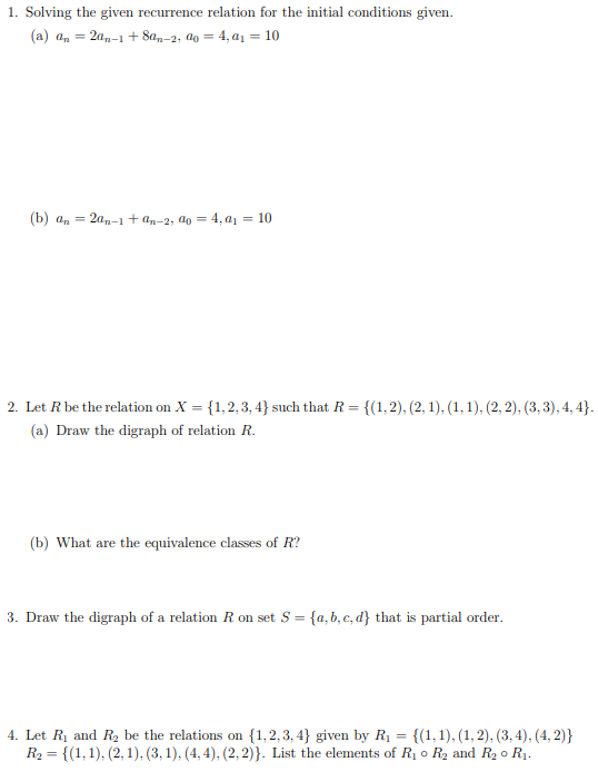 Solved I am having trouble on these four problems, if | Chegg.com