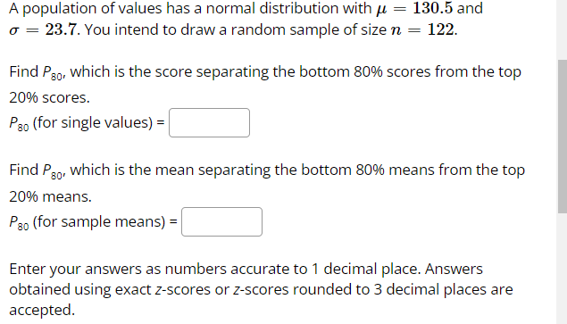 Solved A population of values has a normal distribution with | Chegg.com