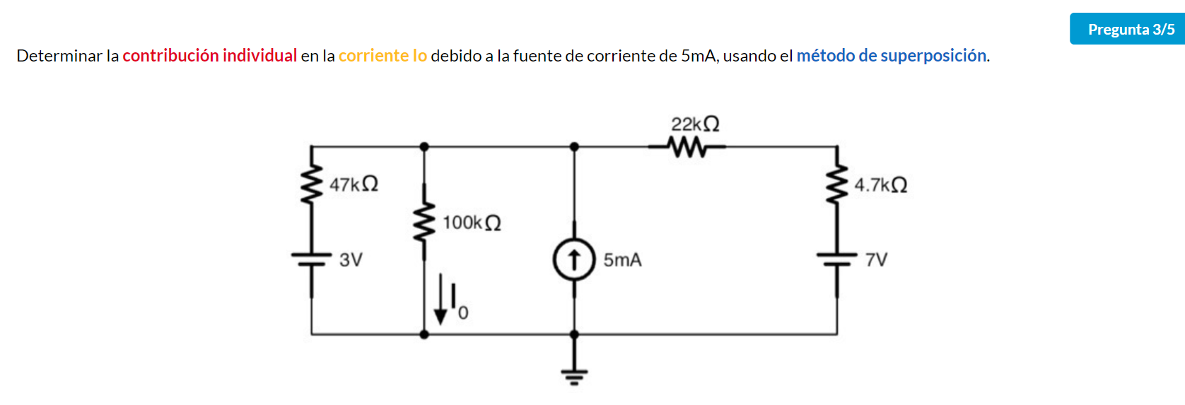 Solved Determine the individual contribution in current Io | Chegg.com