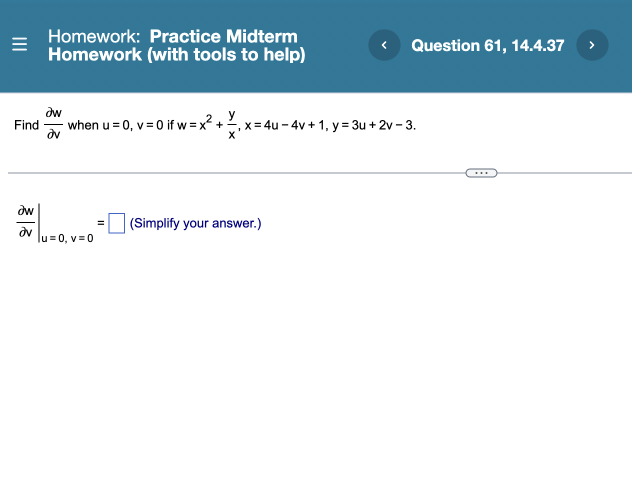 Solved ||| Homework: Practice Midterm Homework (with tools | Chegg.com