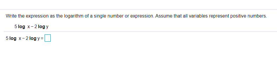 Solved Write the expression as the logarithm of a single | Chegg.com