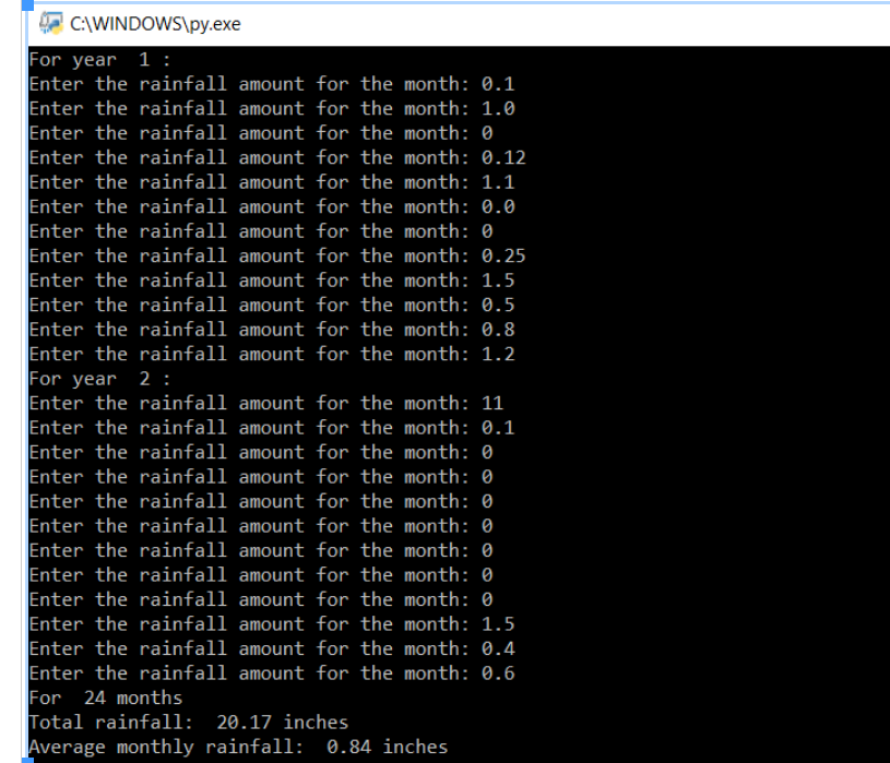 Solved Write a python program that uses nested loops to | Chegg.com