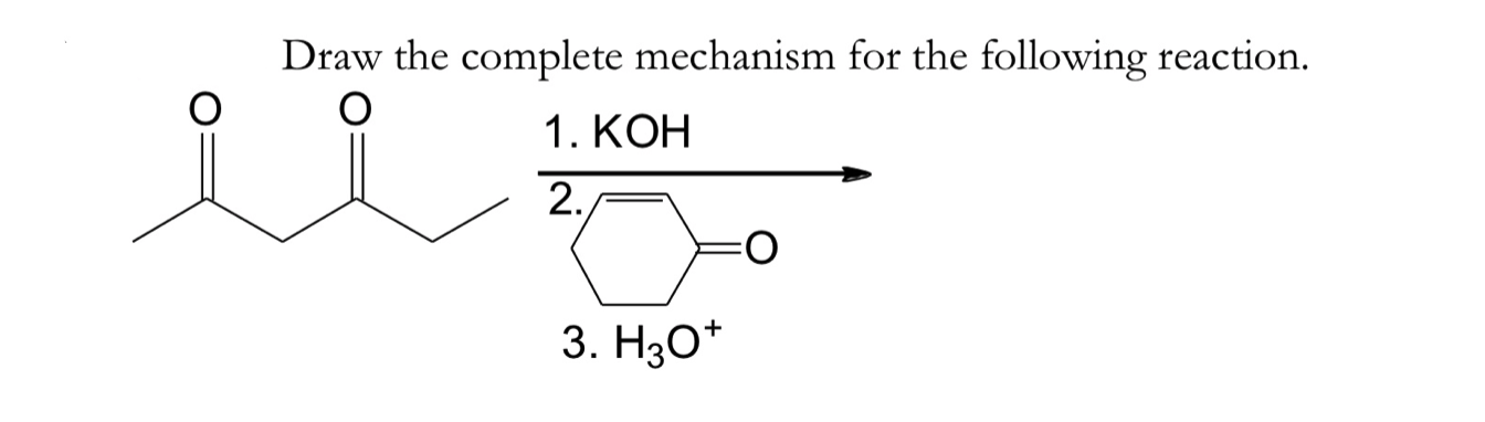Solved Draw the complete mechanism for the following | Chegg.com