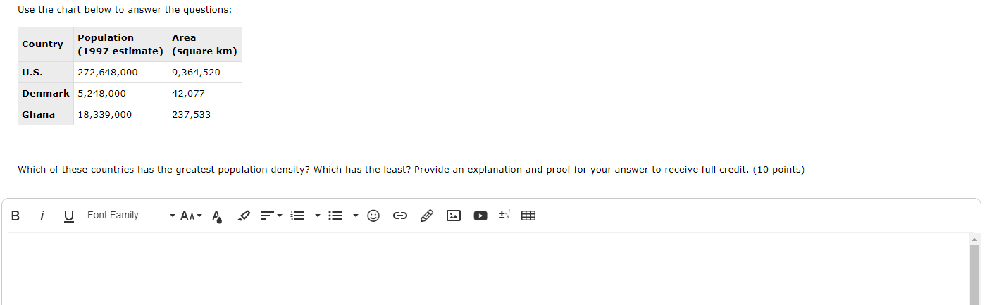 Solved Use the chart below to answer the | Chegg.com