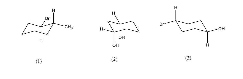 Solved 1. For each compound drawn below: (a) Label each | Chegg.com