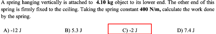 Solved A spring hanging vertically is attached to 4.10 kg | Chegg.com