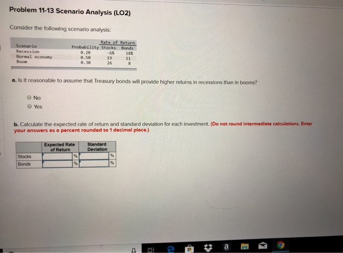 Solved Problem 11-13 Scenario Analysis (LO2) Consider the | Chegg.com Solved Problem 11-13 Scenario Analysis (LO2) Consider the | Chegg.com