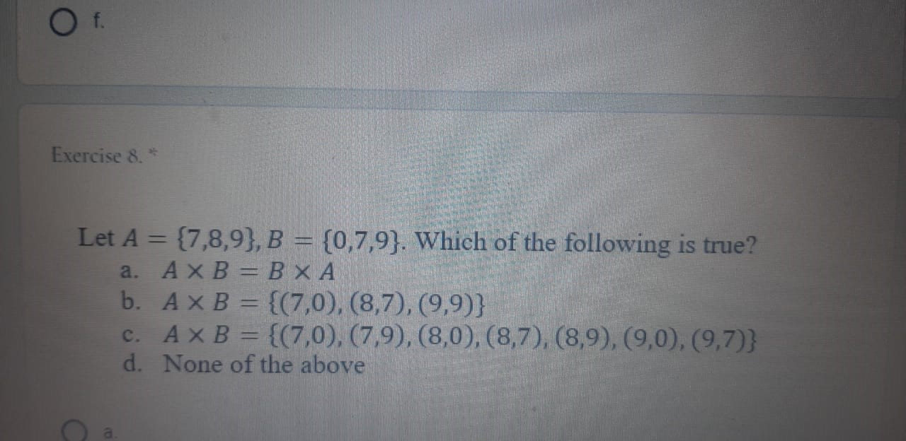 Solved Exercise 1. x + 2 = 1 (mod 8) a. has no solution b. | Chegg.com