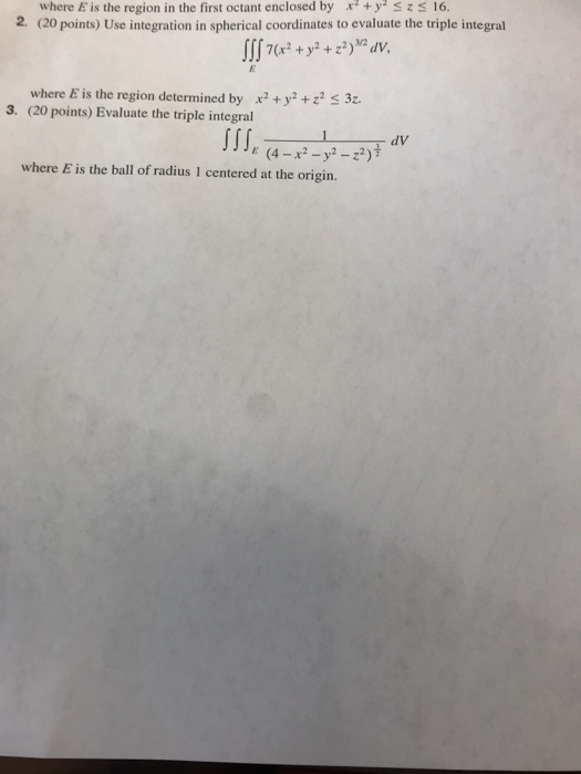 Solved where E is the region in the first octant enclosed by | Chegg.com