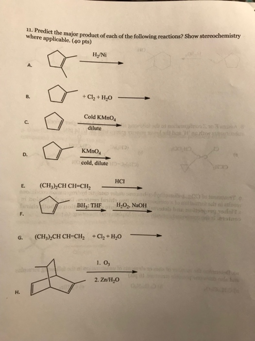 Solved Name 1. Give the structure of the reactant whose | Chegg.com