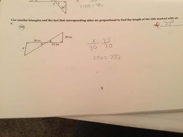 Solved ith an Use similar triangles and the fact that | Chegg.com