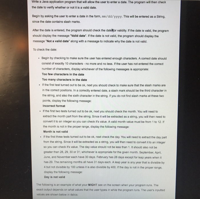 Solved Write a Java application program that will allow the | Chegg.com