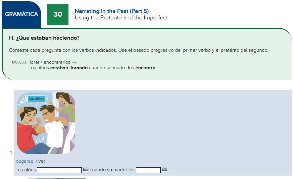 Narrating in the Past (Part 5) Using the Preterite | Chegg.com