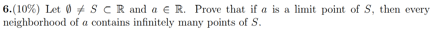 Solved Let (null set)≠S ﻿sub R ﻿and a in R. ﻿Prove that if a | Chegg.com