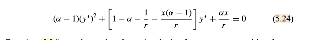 Solved (α−1)(y∗)2+[1−α−r1−rx(α−1)]y∗+rαx=0A membrane made of | Chegg.com