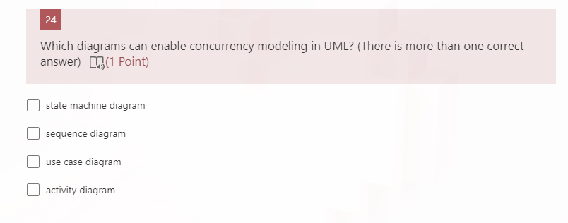 Solved Which diagrams can enable concurrency modeling in | Chegg.com