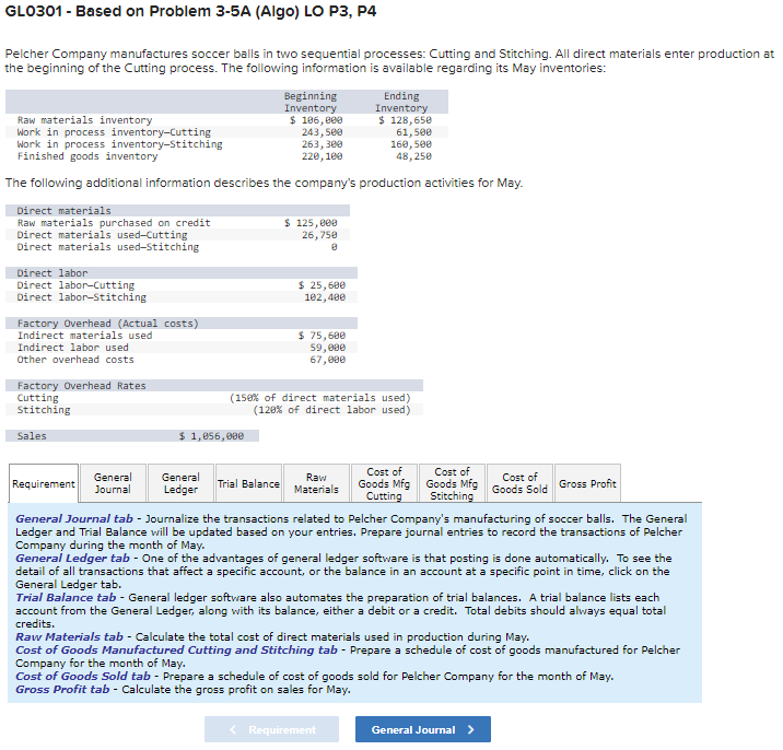 Solved GL0301 - Based on Problem 3-5A (Algo) LO P3, P4 | Chegg.com