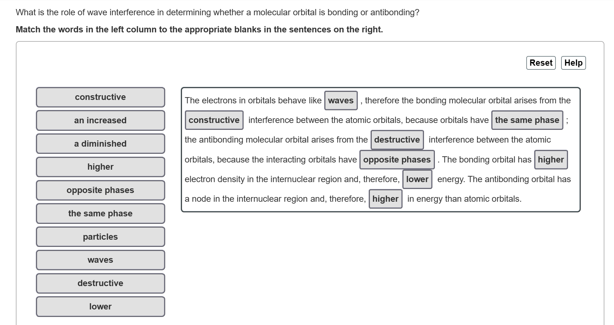 Solved What Is The Role Of Wave Interference In Determining 1285