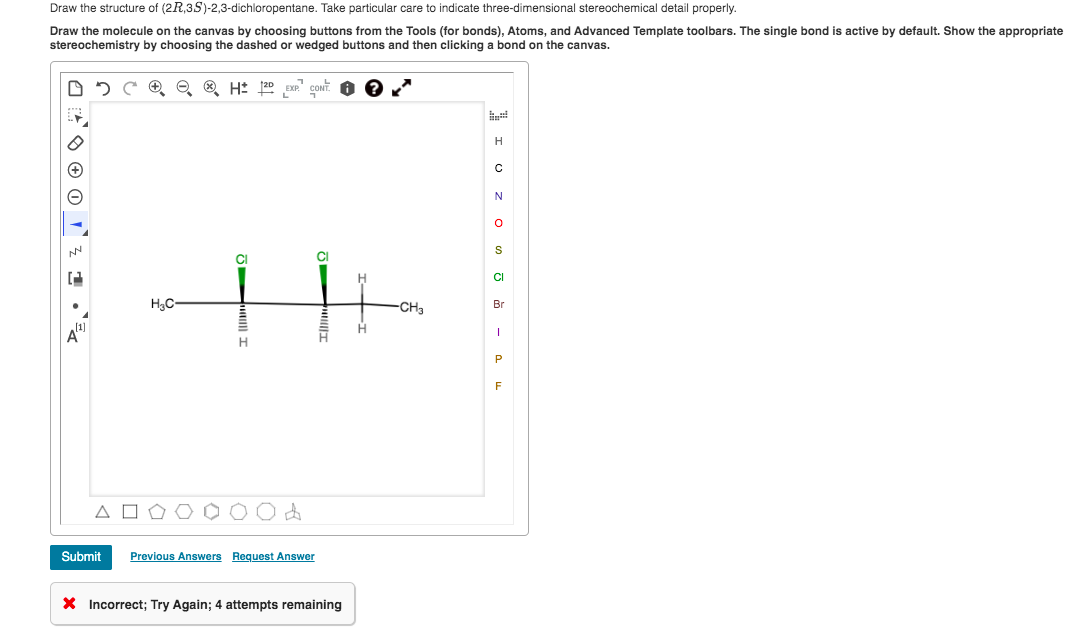 Solved Draw the structure of (2R,3S)-2,3-dichloropentane. | Chegg.com