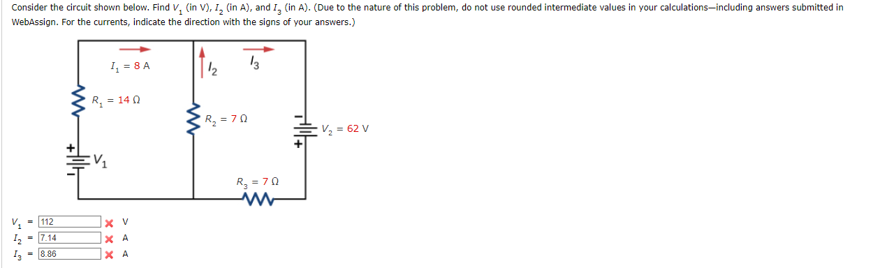 Solved V1=×VI2=×AI3=×A | Chegg.com