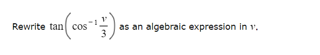Solved Rewrite sec(tan−1u) as an algebraic expression in | Chegg.com