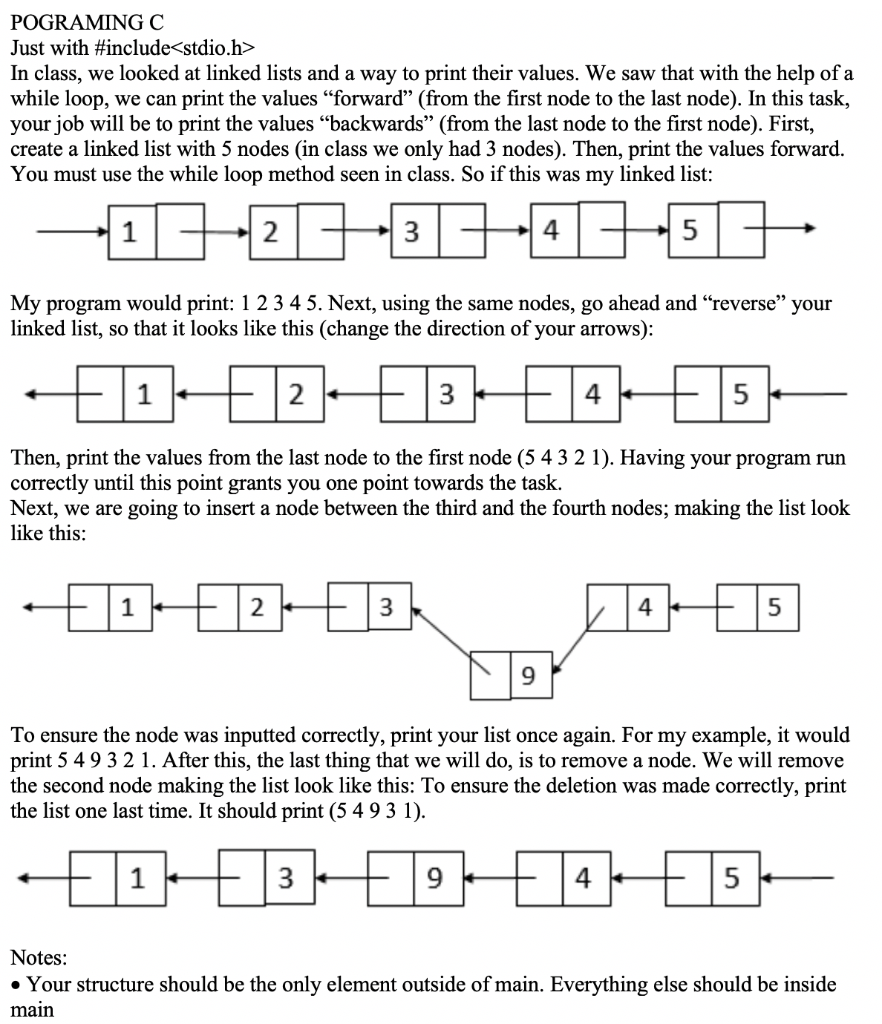 Solved POGRAMING C Just with #include In class, we looked at | Chegg.com